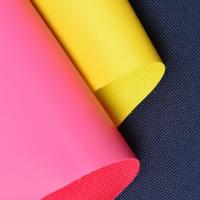 China 380gsm Polyester Oxford Fabric 300D PVC Coating Backpack Material Water Resistant for sale