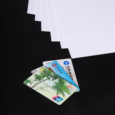 China Offset Printing Plastic Card Sheets White Or Colored , Bank Card PVC Sheet Material for sale