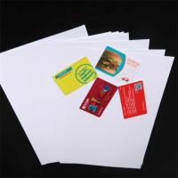 China Printable White Plastic Card Sheet , Pvc Card Lamination Sheet Custom Size for sale