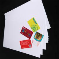 China 0.33mm Thick Printable Business Card Sheets Plastic Card Lamination Sheets Custom Design for sale