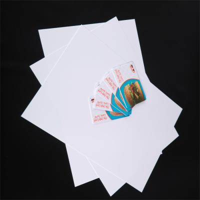 China Offset Printing White PVC Card Sheet Middle Layer Warp Resistant For Plastic Cards for sale