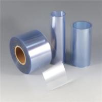 China Transparent PVC Rigid Sheet 0.5mm / 0.4mm Pharma Grade for Blister Packing Up to 1500mm Width for sale