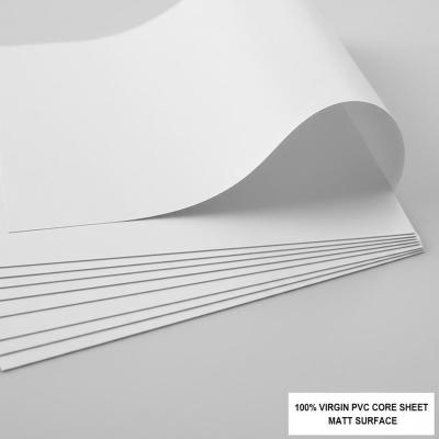 China 100% Virgin PVC Core Sheet 0.1-0.8mm Thickness with Matt Surface for Plastic Card Lamination for sale