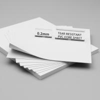 China Tear Resistant White PVC Core Sheet with Matt Surface and 0.2mm Thickness for Smart Cards for sale
