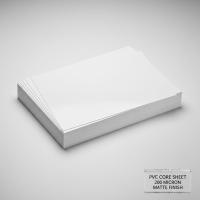 China White PVC Core Sheet 200micron Thickness for Contactless Cards Lamination with Matte Surface for sale