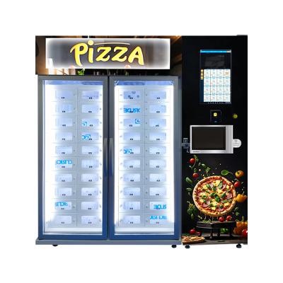 China Commercial Pizza Locker Vending Machine 220V 50Hz Microwave Heating for Retail Food Businesses for sale