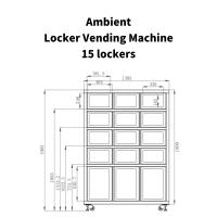 China Smart Locker Vending Machine 20-40 Lockers Customizable for Fresh Farm Products Fruits for sale