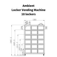 China Smart Locker Vending Machine 20-40 Lockers Customizable for Fresh Farm Products Fruits for sale
