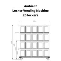 China Smart Locker Vending Machine 20-40 Lockers Customizable for Fresh Farm Products Fruits for sale