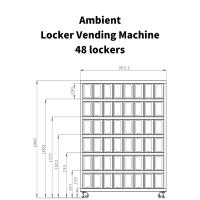 China Smart Locker Vending Machine 20-40 Lockers Customizable for Fresh Farm Products Fruits for sale