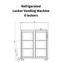 China Smart Locker Vending Machine 20-40 Lockers Customizable for Fresh Farm Products Fruits for sale