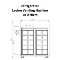 China Smart Locker Vending Machine 20-40 Lockers Customizable for Fresh Farm Products Fruits for sale