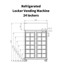 China Smart Locker Vending Machine 20-40 Lockers Customizable for Fresh Farm Products Fruits for sale