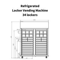 China Smart Locker Vending Machine 20-40 Lockers Customizable for Fresh Farm Products Fruits for sale