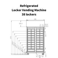 China Smart Locker Vending Machine 20-40 Lockers Customizable for Fresh Farm Products Fruits for sale
