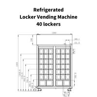China Smart Locker Vending Machine 20-40 Lockers Customizable for Fresh Farm Products Fruits for sale