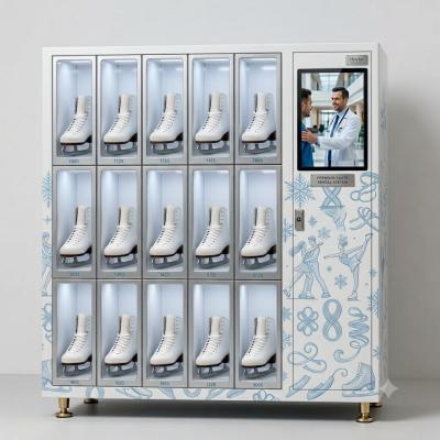 China WEIMI Smart Ice Skates Rental Return Locker Vending Machine 24 Lockers Automated Skating Equipment Rental for sale