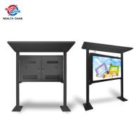 China 75 Inch Standing Pillar Support Outdoor LCD Display Signage Wireless Update Multimedia for sale