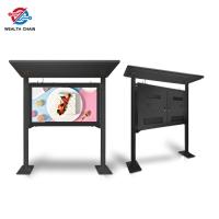 China 75 Inch Standing Pillar Support Outdoor LCD Display Signage Wireless Update Multimedia for sale