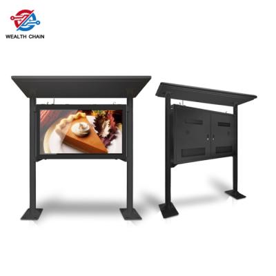 China Anti - Thunder 75In Outdoor LCD Digital Signage With Canopy Full Color High Resolution for sale
