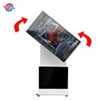 China 350 Nits Portable Digital Signage Touching Rotation LCD 1080P Display Floor Stand Easy Operation for sale