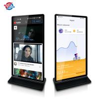 China Durable 65in Digital Signage Kiosk Floor Standing 480nits High Bright for sale
