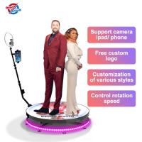 China Manual Control 360 Photo Booth Rotating Stand Camera Automatic Party Wedding Machine for sale