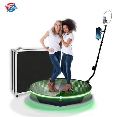 China Portable Revolve 360 Photo Booth Camera Holder With Light Video For Taking Photos for sale