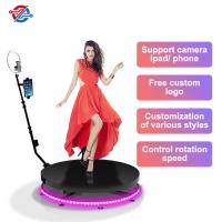 China 4 Person 360 Rotating Photo Booth 80cm 100cm 115cm Party Slow Rotating Spinning Camera for sale