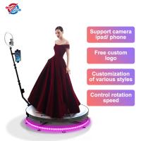 China Slow Spinning Portable Camera 360 Degree Photo Booth For Christmas Gift Party for sale