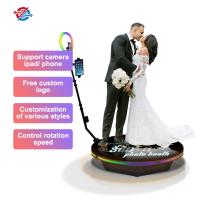 China Automatic Rotating Spinner 360 Photo Booth Platform For Wedding Promote Relationship for sale