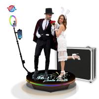 China Automatic Rotating Spinner 360 Photo Booth Platform For Wedding Promote Relationship for sale