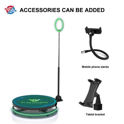 China Wireless Control 360 Rotating Photo Booth Support Smartphone for sale