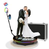 China Wireless Control 360 Rotating Photo Booth Support Smartphone for sale