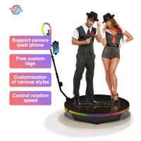China Led Wall Back Drop Light Video 360 Photo Booth For Wedding Party for sale