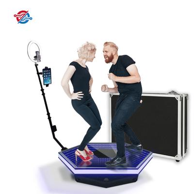 China 360 Wedding Photo Booth Platform Promote Relationship Automatic Rotating Spinner for sale