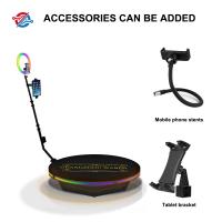 China Full Color 360 Photo Booth Go Pro Camera 360 Surround Automatic Rotating Stand Platform for sale