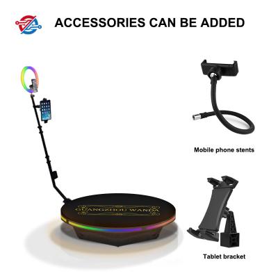 China Full Color 360 Photo Booth Go Pro Camera 360 Surround Automatic Rotating Stand Platform for sale