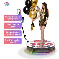 China 350kg Load 360 Rotating Photo Booth 85cm Selfie Wedding Intelligent Operation Machine for sale