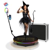 China 350kg Load 360 Rotating Photo Booth 85cm Selfie Wedding Intelligent Operation Machine for sale