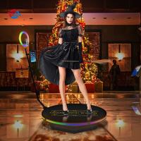 China Remote Control 360 Photo Booth Rotating Stage With Camera For Taking Photos for sale