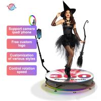 China 110V 360 Rotating Photo Booth Wireless 100cm Selfie Wedding Party Intelligent Machine for sale