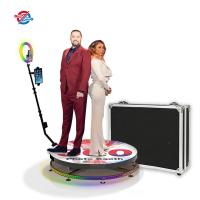 China 1 Person 360 Rotating Photo Booth Remote Control Customized Logo for sale
