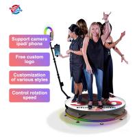 China 1 Person 360 Rotating Photo Booth Remote Control Customized Logo for sale