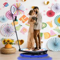 China Full Color 360 Photo Booth Go Pro Camera 360 Surround Automatic Rotating Stand Platform for sale