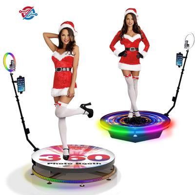 China Video Spin Selfie Platform 360 Automatic Photo Booth With Rotating Stand for sale
