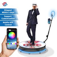 China Video Spin Selfie Platform 360 Automatic Photo Booth With Rotating Stand for sale