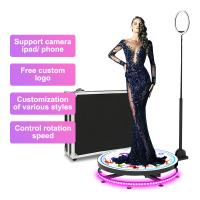 China Video Spin Selfie Platform 360 Automatic Photo Booth With Rotating Stand for sale