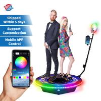 China 2022 Revolve 360 Photo Booth with LED Ring light Wireless Control Selfie or Video Machine for sale