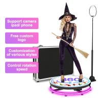 China 550KG Load 360 Rotating Photo Booth For Party Wedding Automatic Spinning Machine for sale